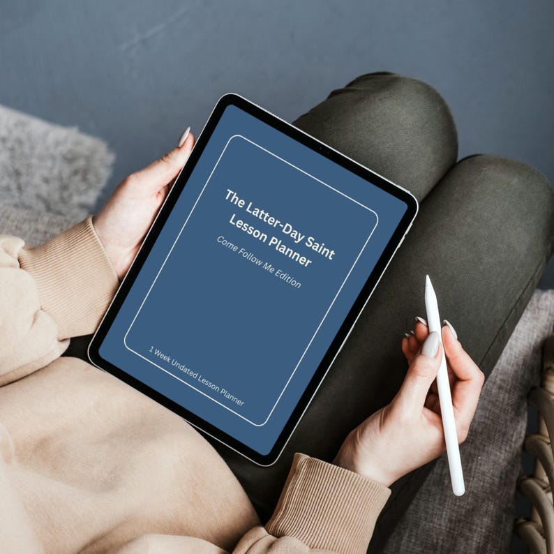 LDS Sunday School Lesson Plan Template – Printable Teacher Planner PDF ...