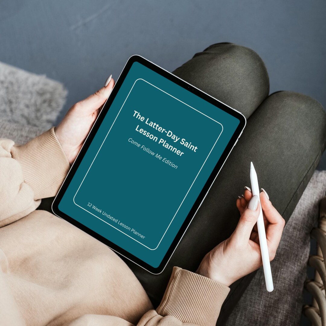 LDS Sunday School Lesson Plan Template — 12 Weeks – Printable Teacher ...