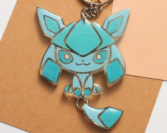 Glaceon Keychain - Etsy