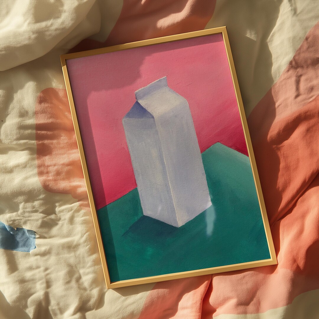 Retro Milk Carton Art Print: Kitchen Pantry Wall Decor - Etsy