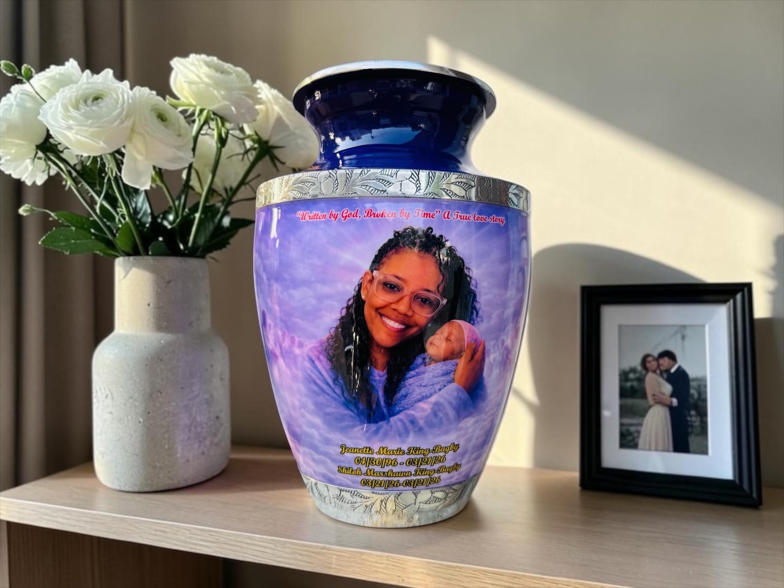 Customized Urn, Urn for Human Ashes, Urns, Urn With Picture ...