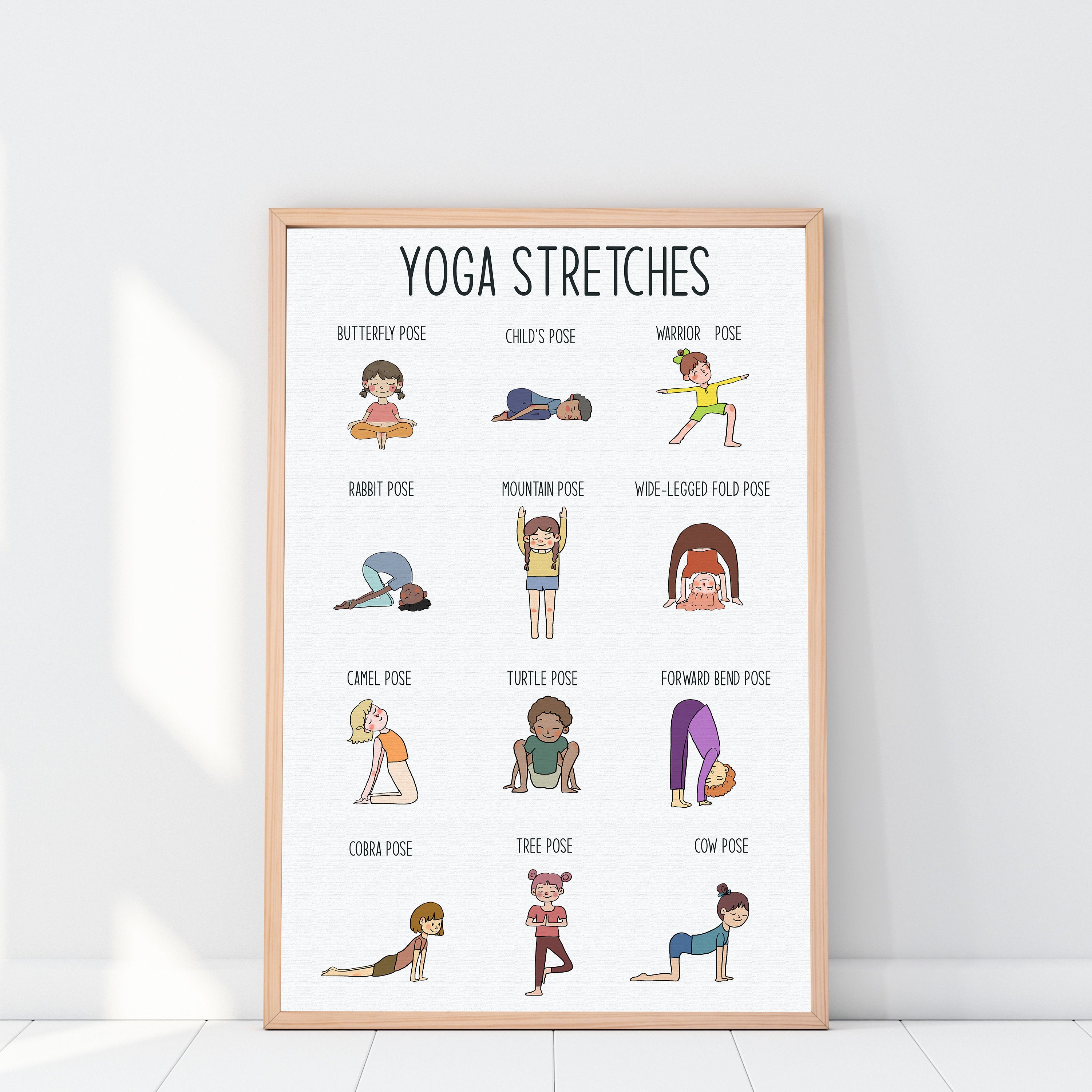 Kids Yoga Poses Poster