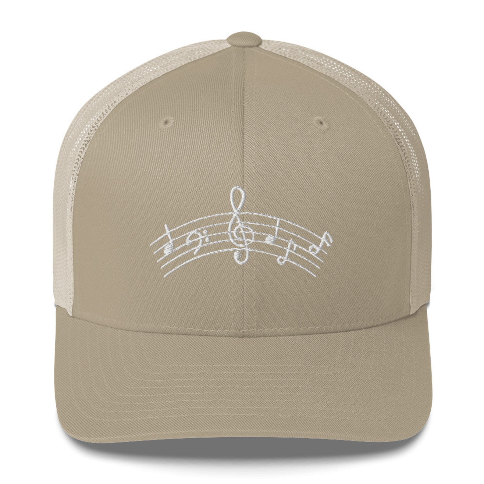 Music Notes Hat Embroidered Trucker Cap Music Hat Music | Etsy