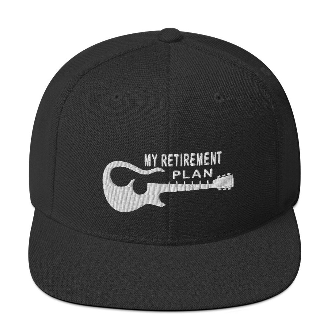My Retirement Plan Guitar embroidered Snapback Hat, Guitar Hat, Guitar ...