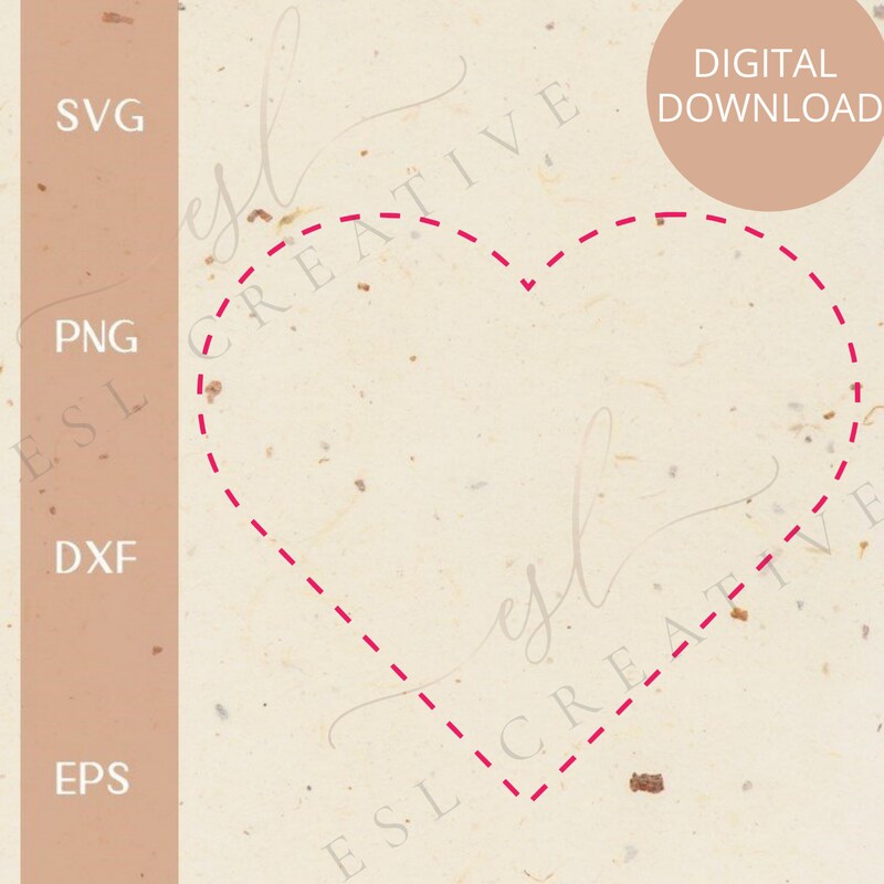 Stitched Heart Svg - Etsy