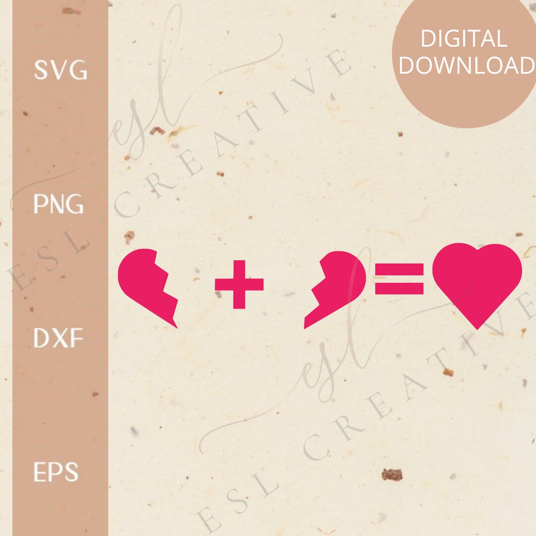 Two Halves SVG - Etsy