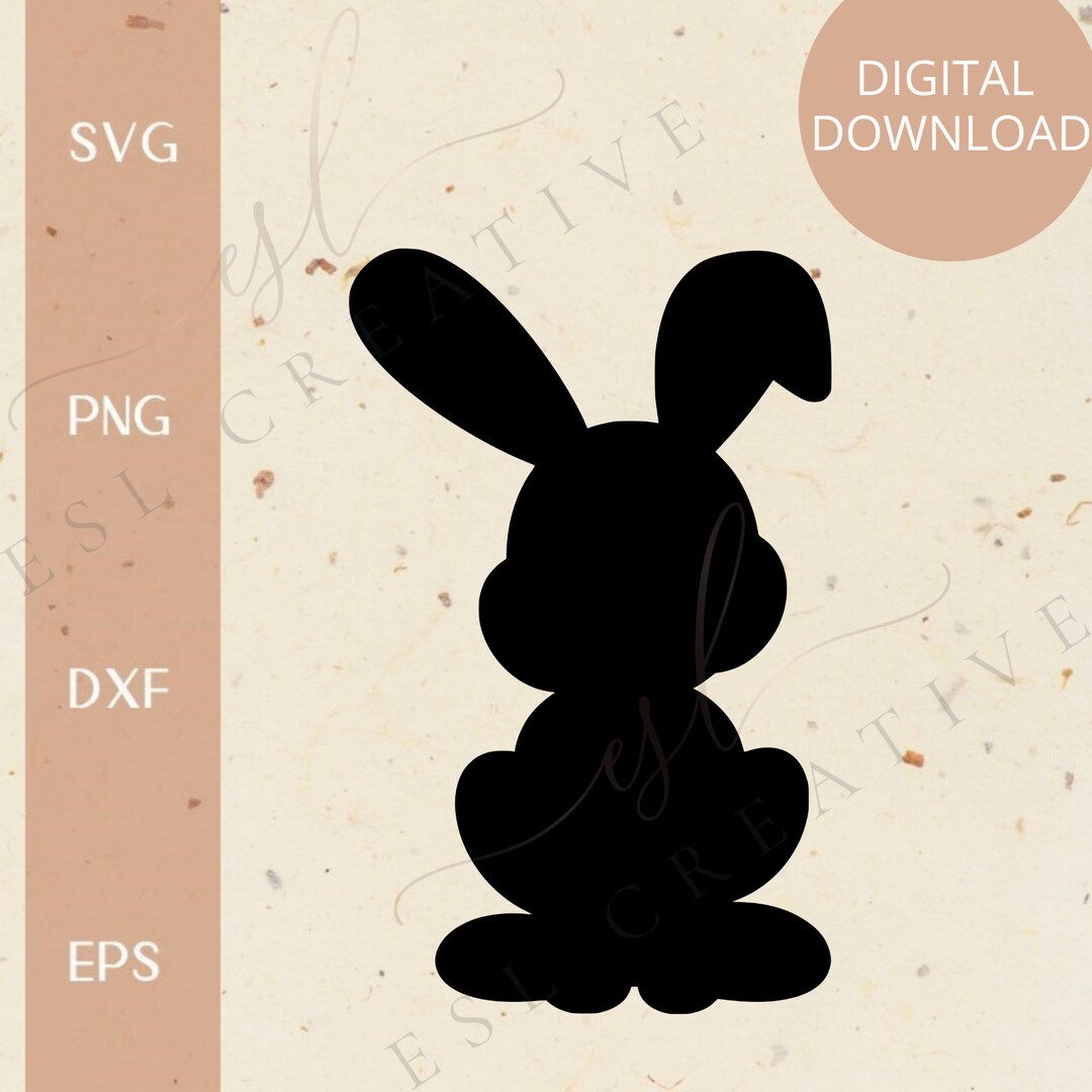 Cartoon Bunny SVG - Etsy