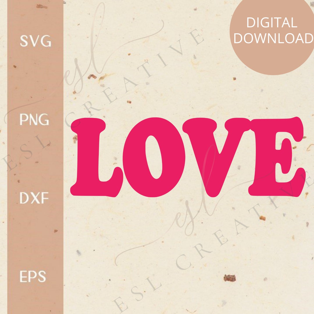 Love SVG - Etsy