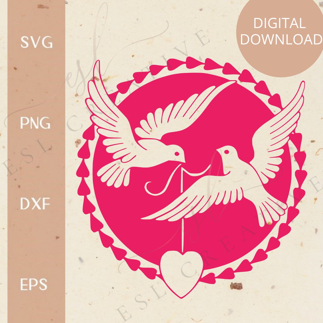 Doves SVG - Etsy