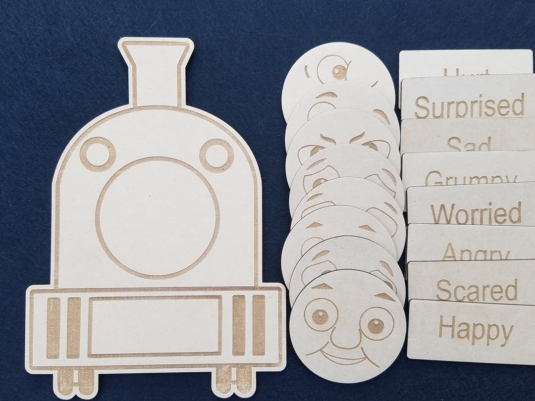 Personalised Educational Train Emotions Set - Etsy