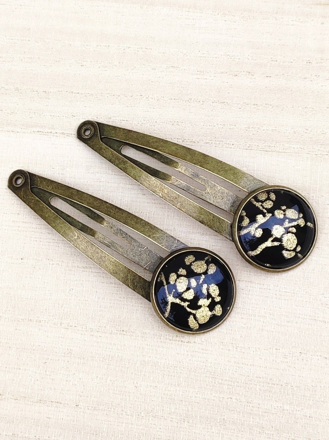 Japanese Paper Hair Clips - Etsy