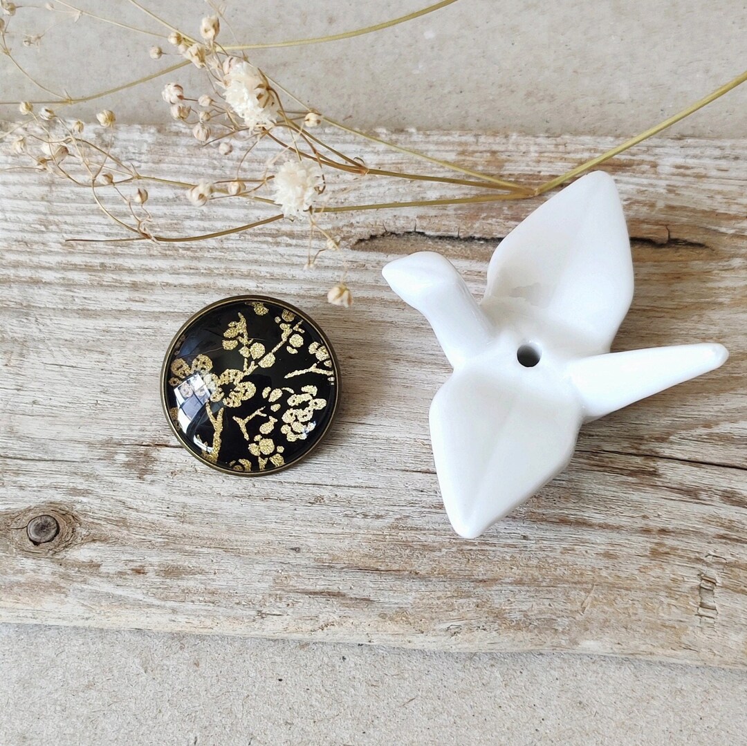 Japanese Paper Brooch - Etsy