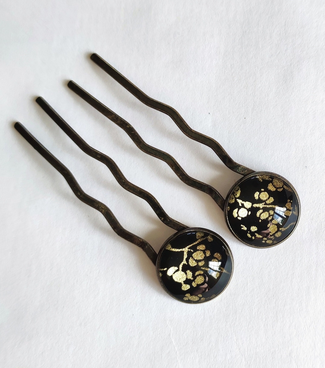 Large Japanese Paper Hairpins - Etsy