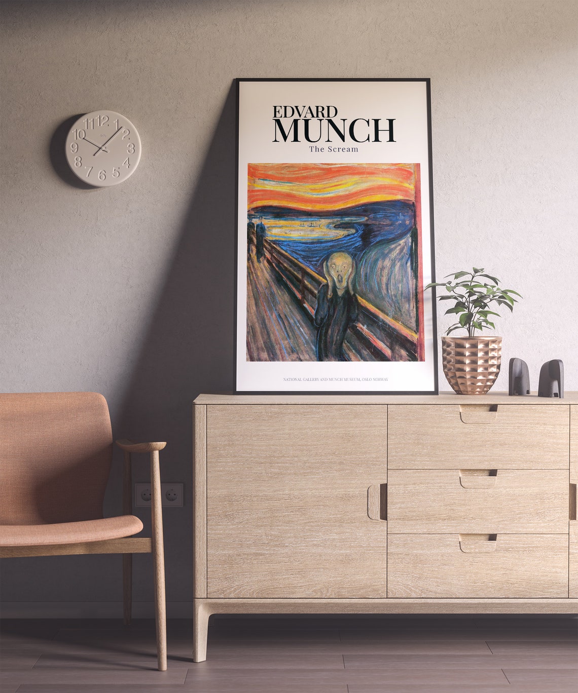 Edvard Munch the Scream Reproduction Poster National Gallery - Etsy