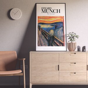 Edvard Munch the Scream Reproduction Poster National Gallery - Etsy