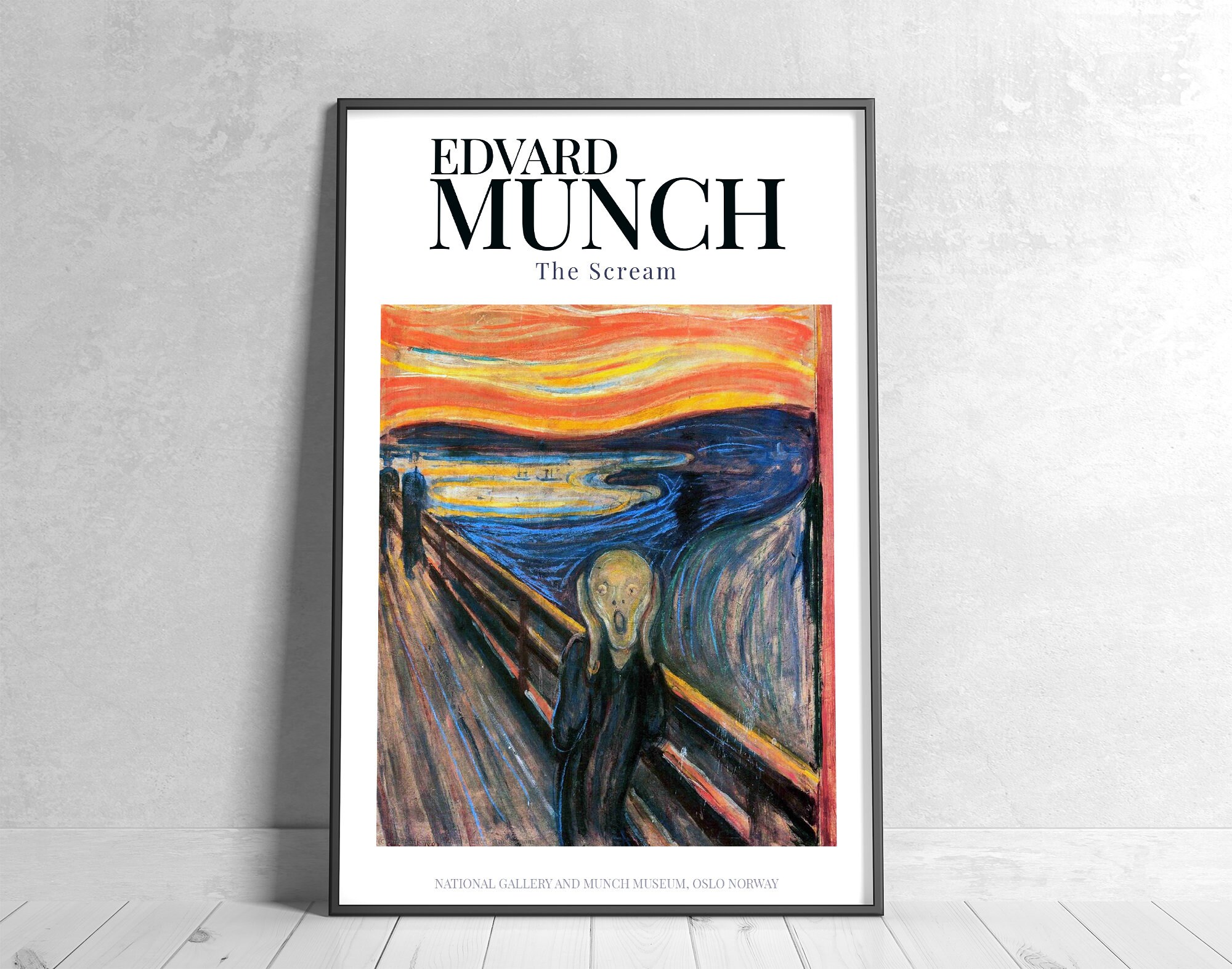 Edvard Munch the Scream Reproduction Poster National Gallery - Etsy