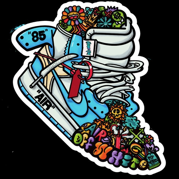 Off White Logo Sticker - Etsy