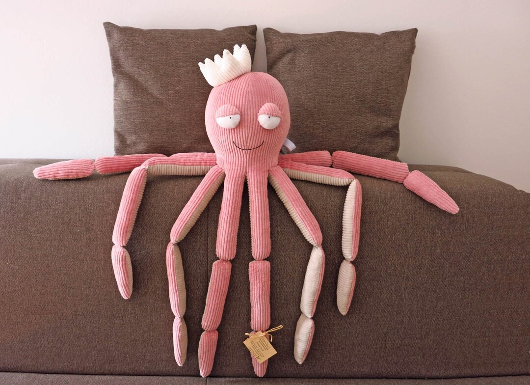 Cuddly Octopus Princess Rosalí 100% Organic Corduroy Cotton - Etsy