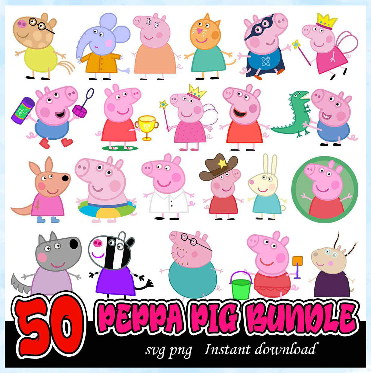Peppa Pig Svg, Peppa Fairy Png, Peppa Fairy Svg, Peppa Clipart, Fairy ...