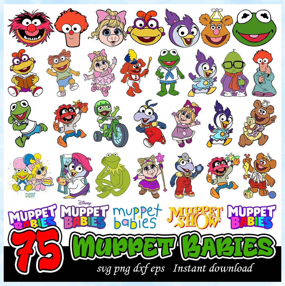 75 Muppets Svg Bundle, Muppets Babies SVG Cut Files for Cricut ...