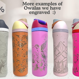 Engraved Full Wrap Owala Freesip 24 Oz & 32 Oz Water Bottle | Choose ...