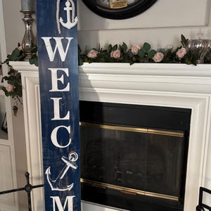 Nautical Welcome Porch Sign - Etsy