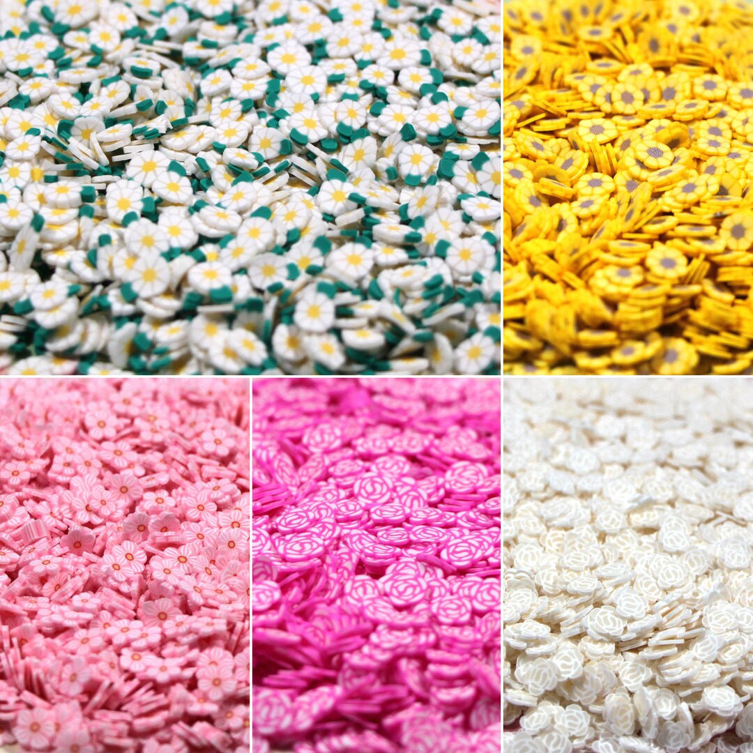 Fimo Clay Flower Slices - Polymer - DIY and Resin Crafts - 5g - Etsy UK