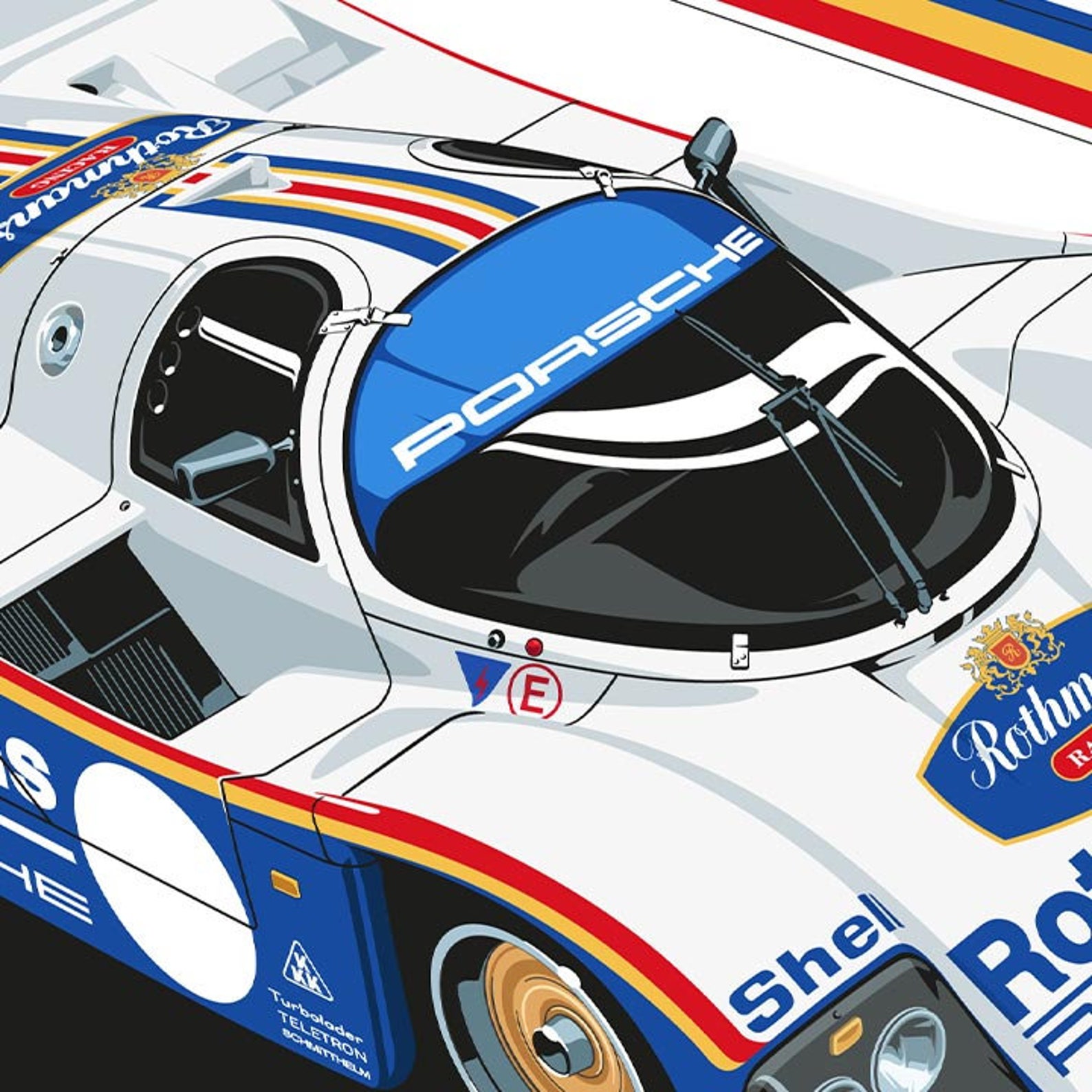 Rothmans Porsche 962 Limited Edition High-quality Print | Gift for ...