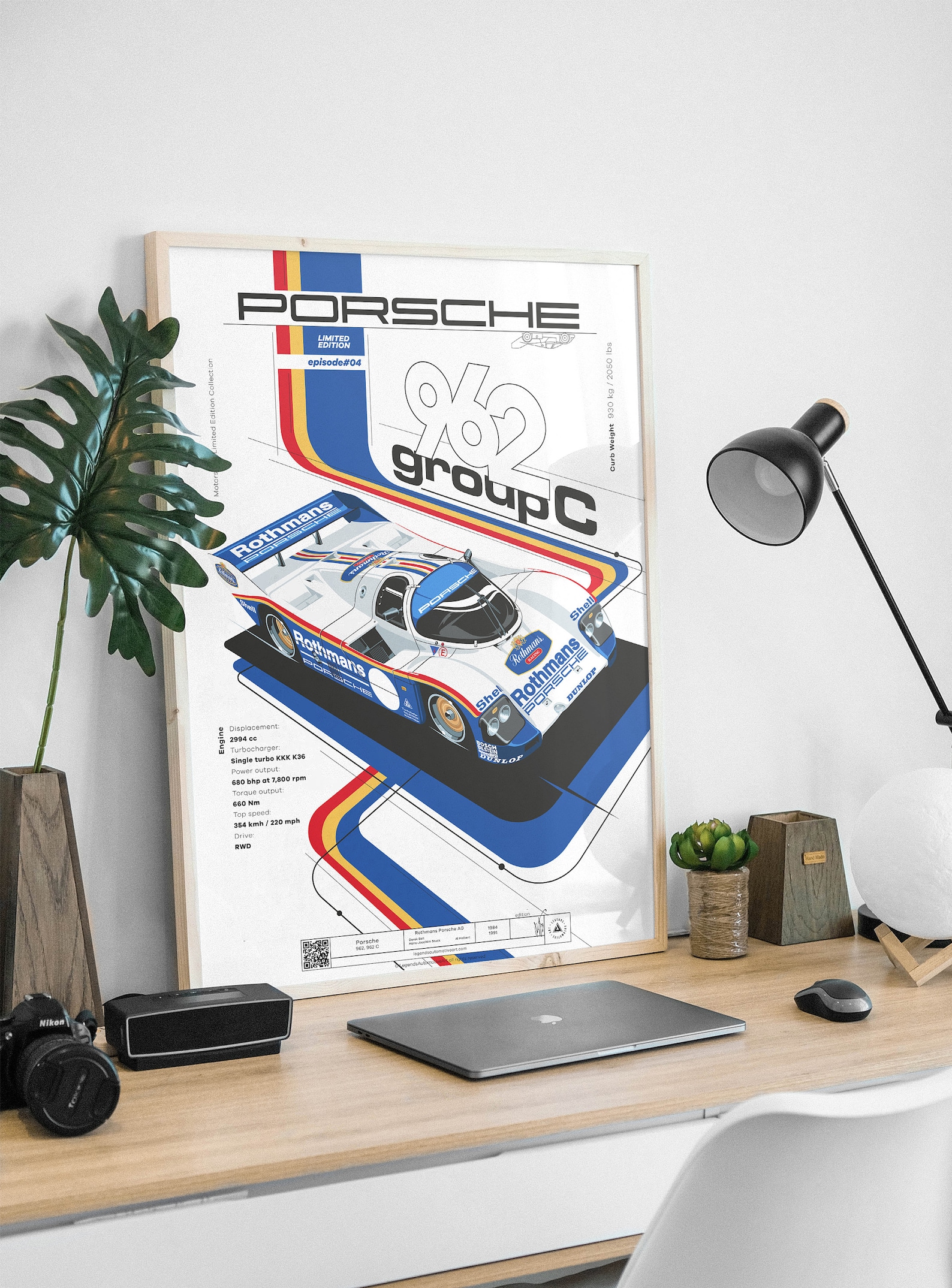 Rothmans Porsche 962 Limited Edition High-quality Print | Gift for ...