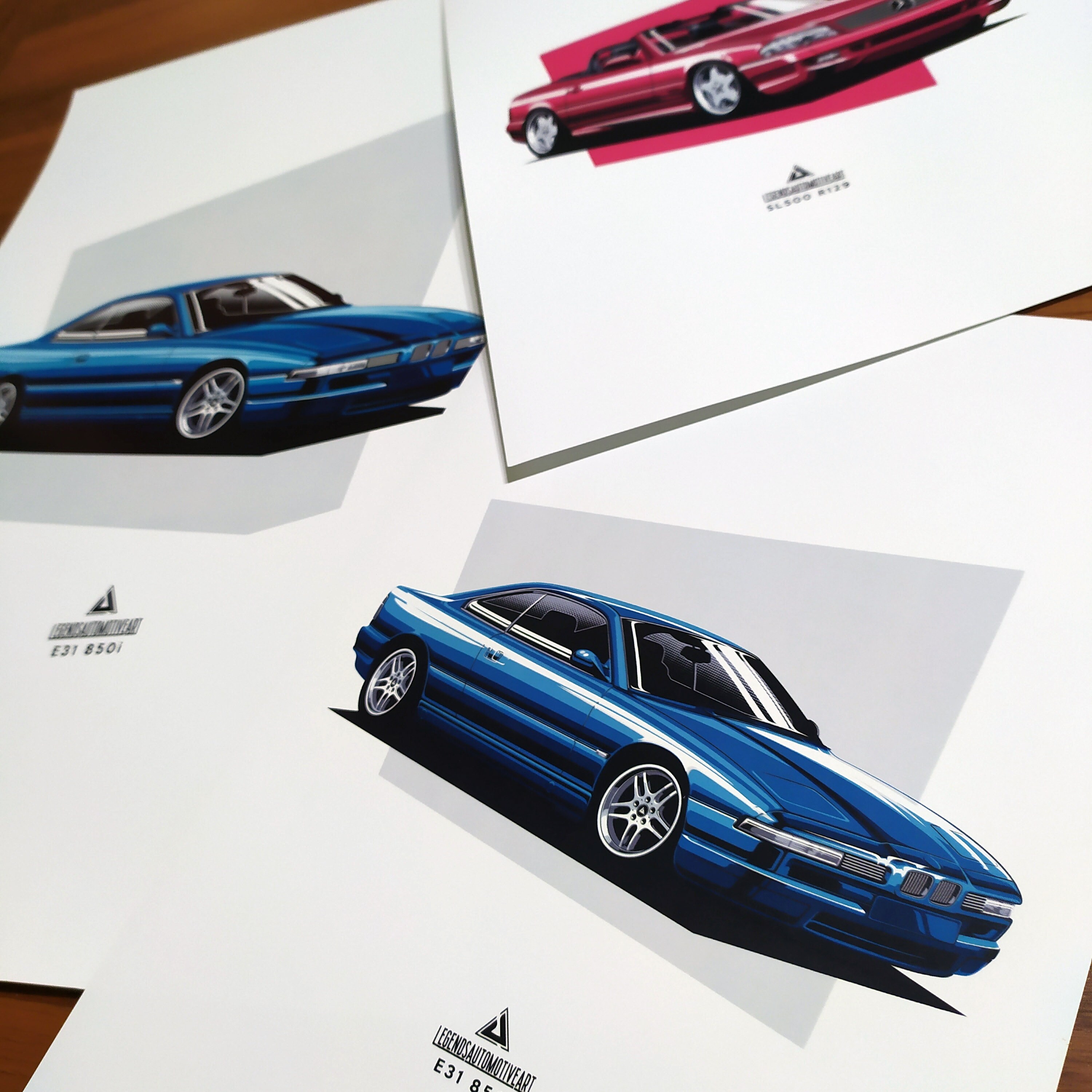 BMW E31 Coupe Digital Art | BMW 850i | BMW Poster | Gifts for Him | Car ...
