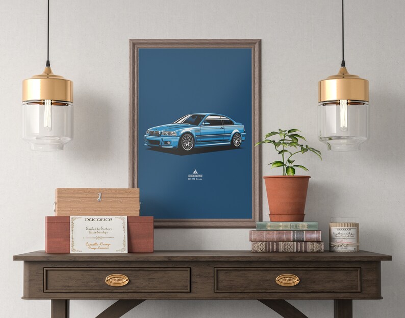 BMW M3 E46 Coupe - Digital Illustration / Gift for Petrolhead / Gifts ...