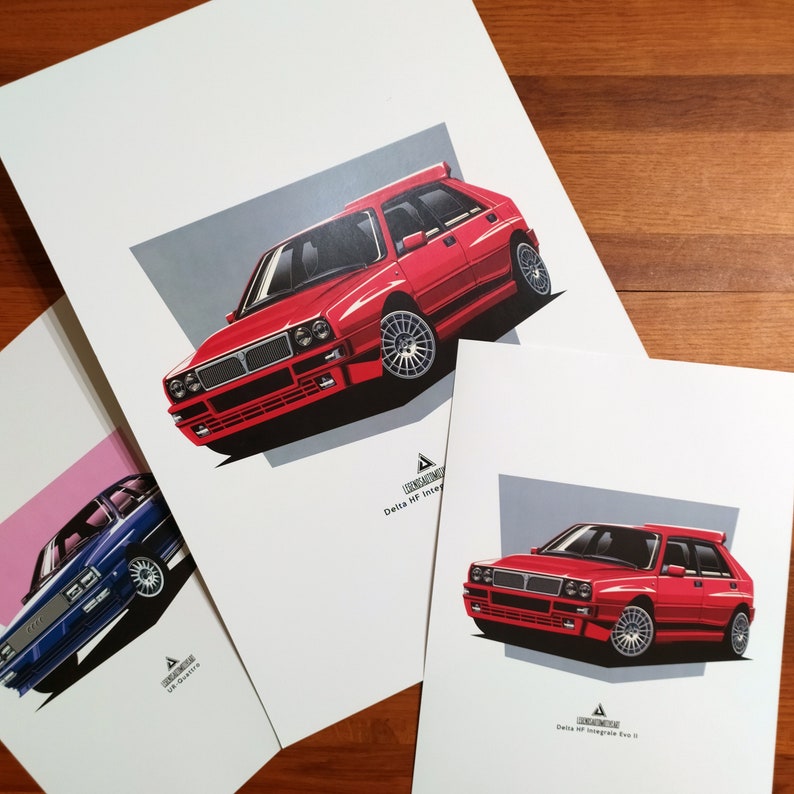 Lancia Poster | Lancia Delta HF Poster | Rally Print | Group B Poster ...