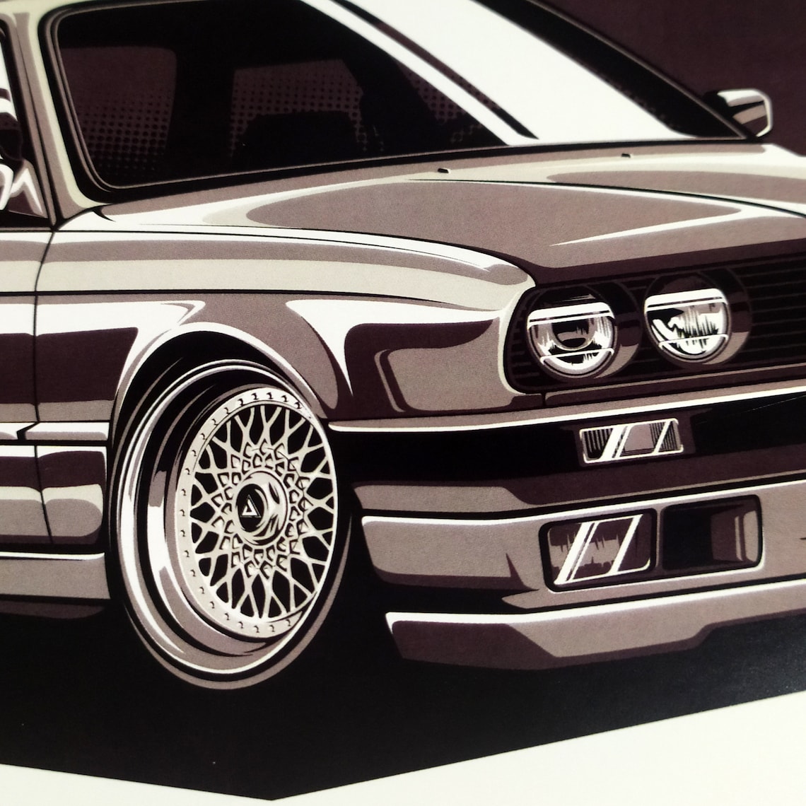 E30 Print BMW E30 Poster Poster BMW Gift for Petrolhead - Etsy