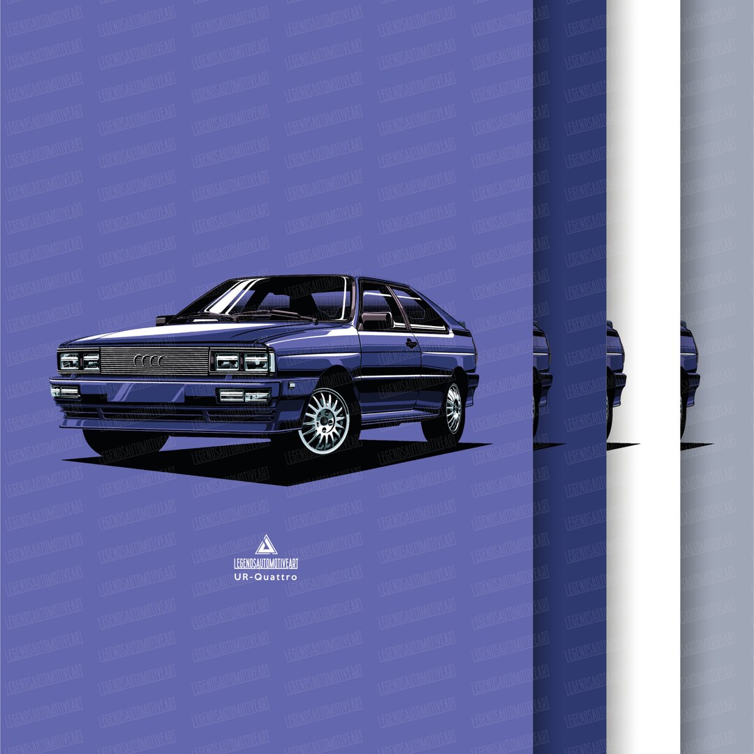 Audi Quattro 1980 Digital Illustration | Classic Audi | Ur-quattro ...