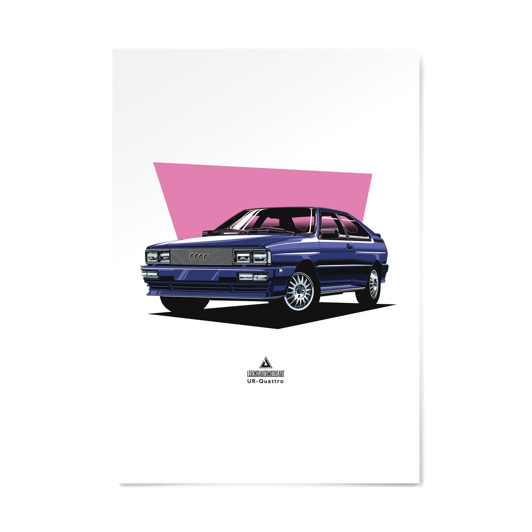 Audi Print | Audi Quattro Poster | Ur- Quattro | Classic Audi | Gifts ...