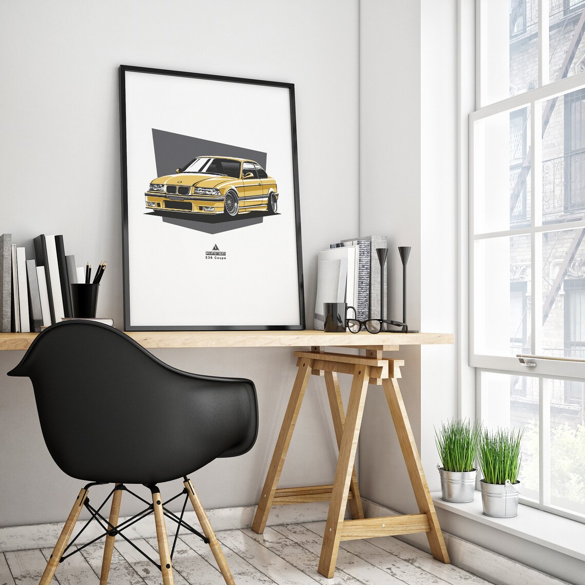 BMW E36 Poster M Power E36 Poster Classic Car Poster Gift for ...