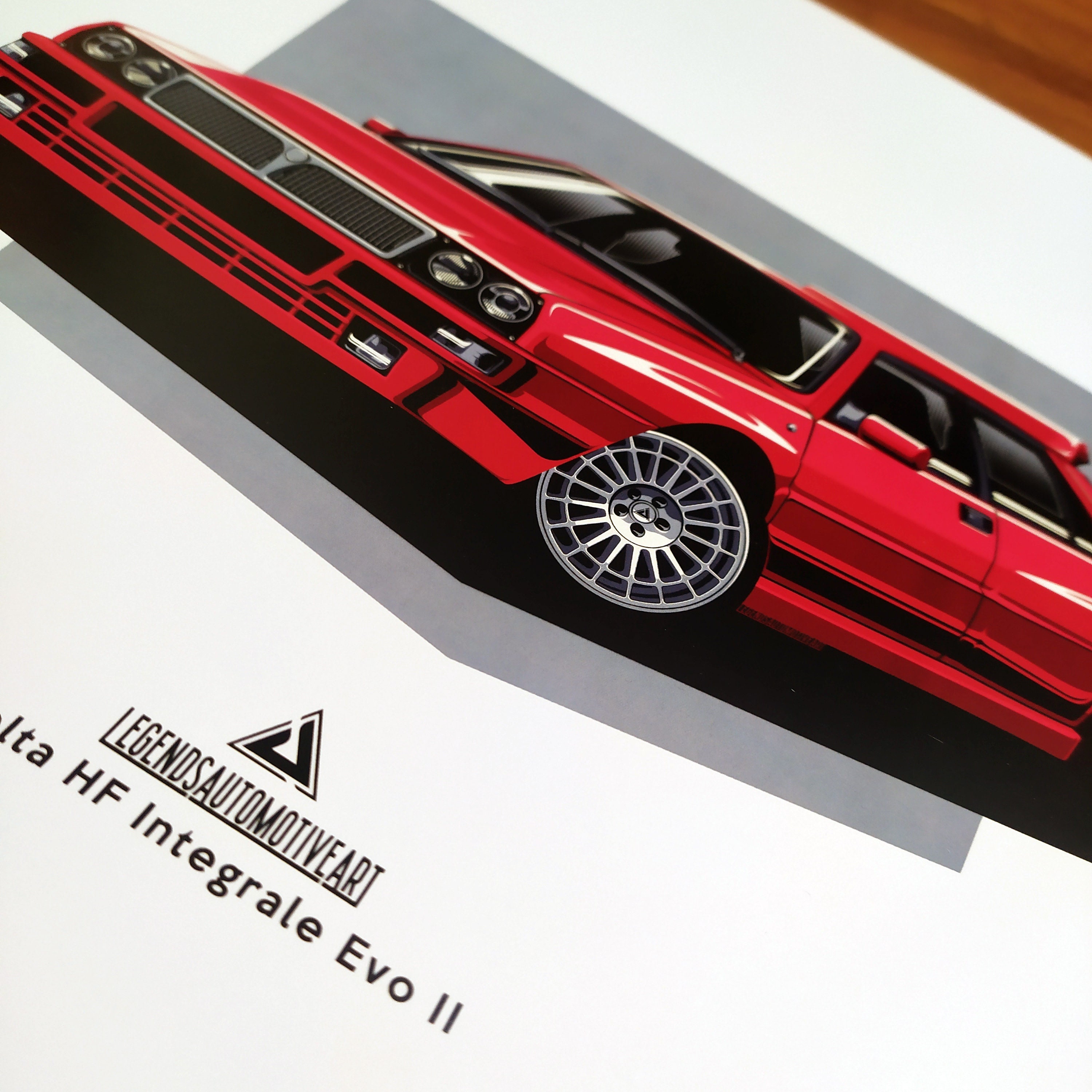 Lancia Delta HF Integrale Evo II Digital Illustration / Gift - Etsy
