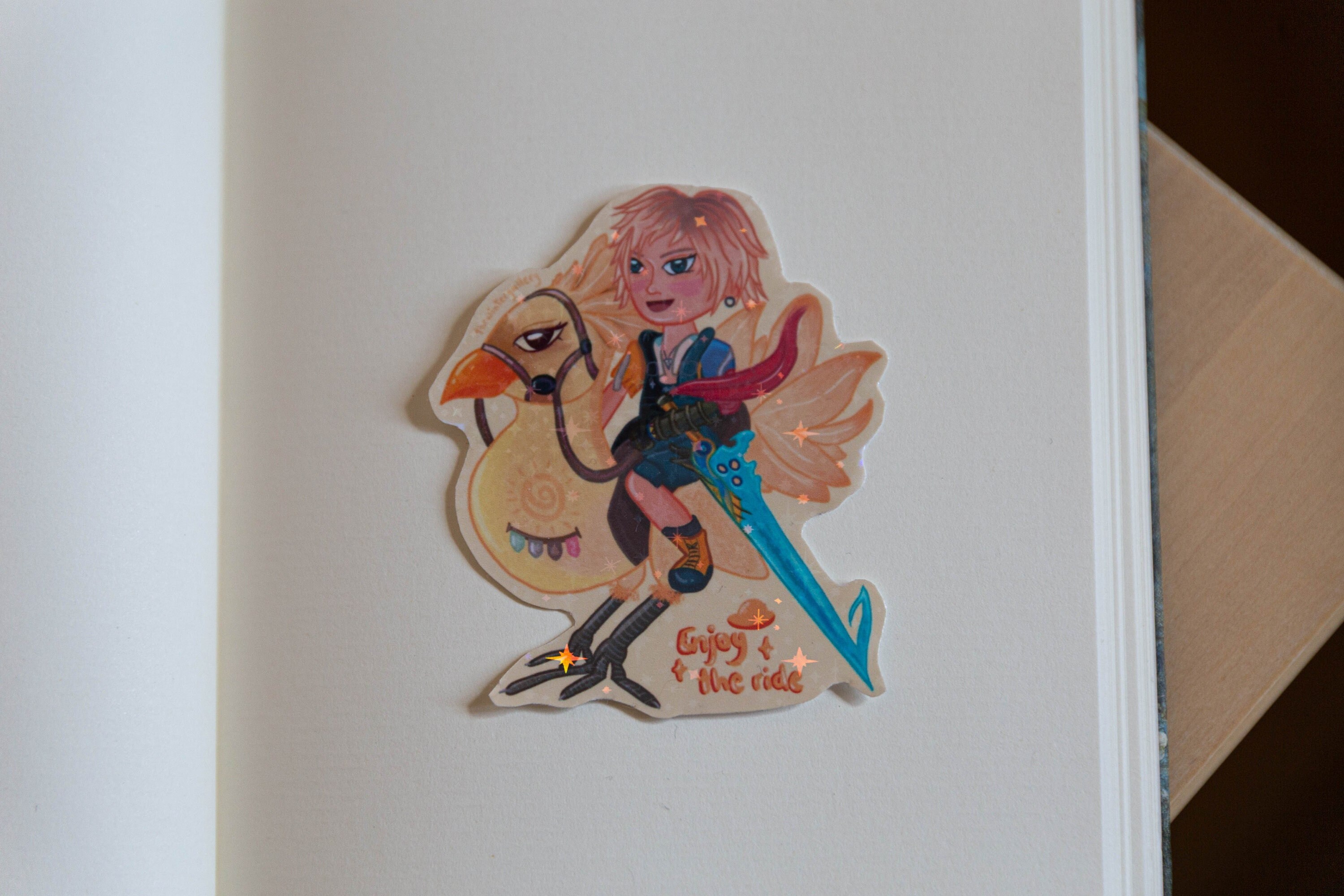 Chocobo pegatina FF10 holográfica - Etsy España