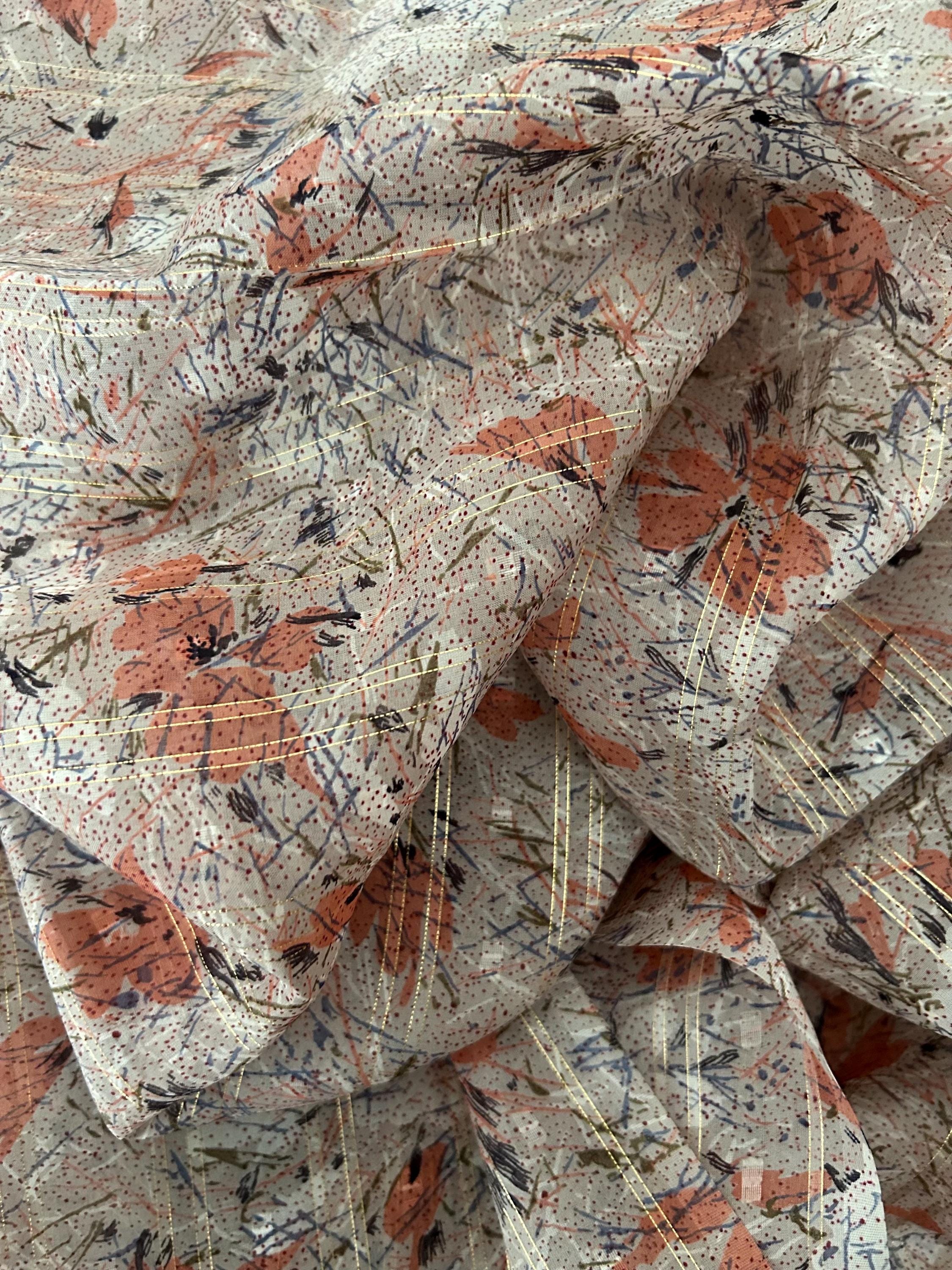 1960s Fabric Mid Century Vintage Dressmaking Lurex Mix New Old Stock ...