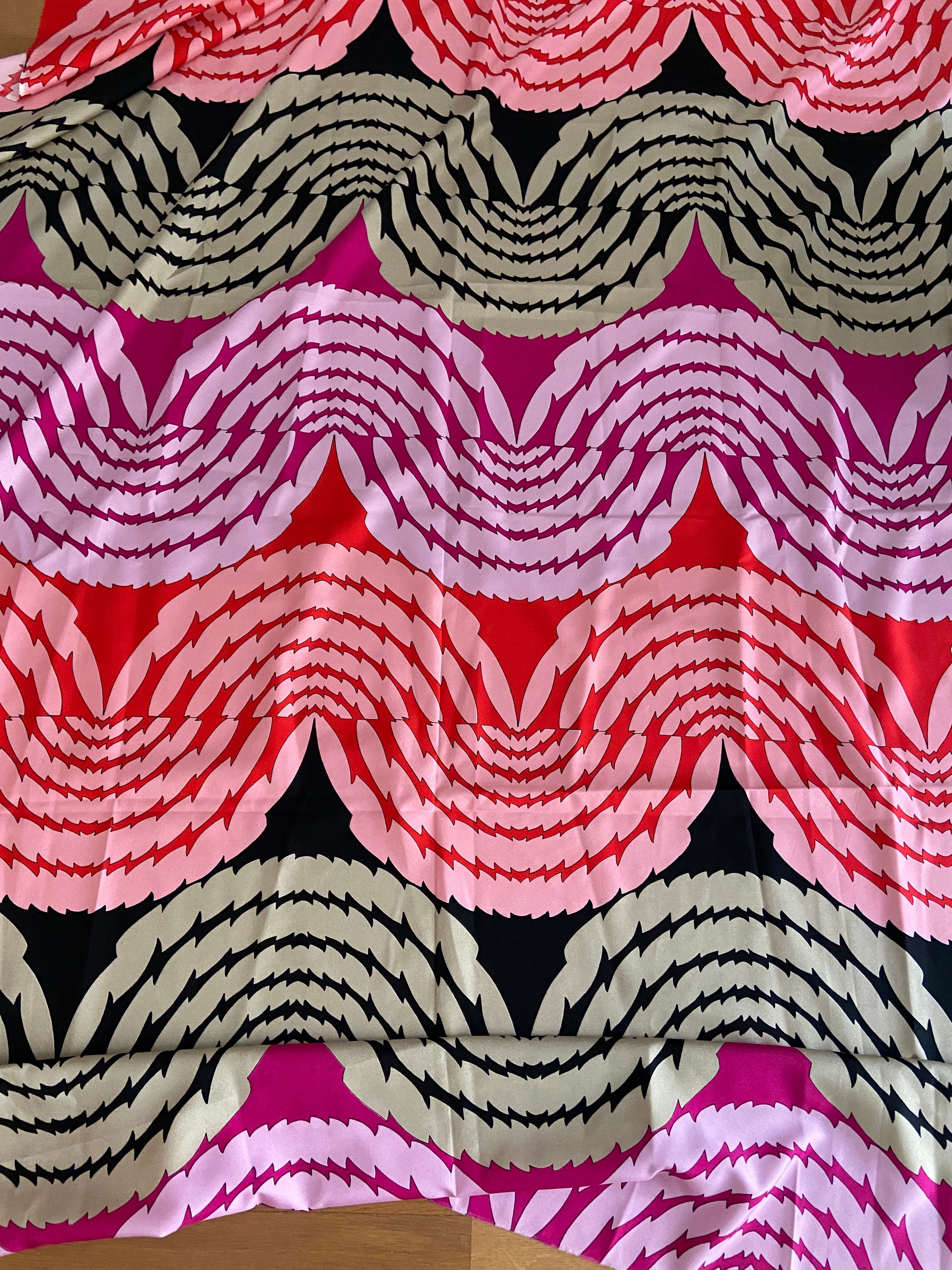 1970s Groovy Op Art Fabric: Mid Century Geometric Sewing Material - Etsy