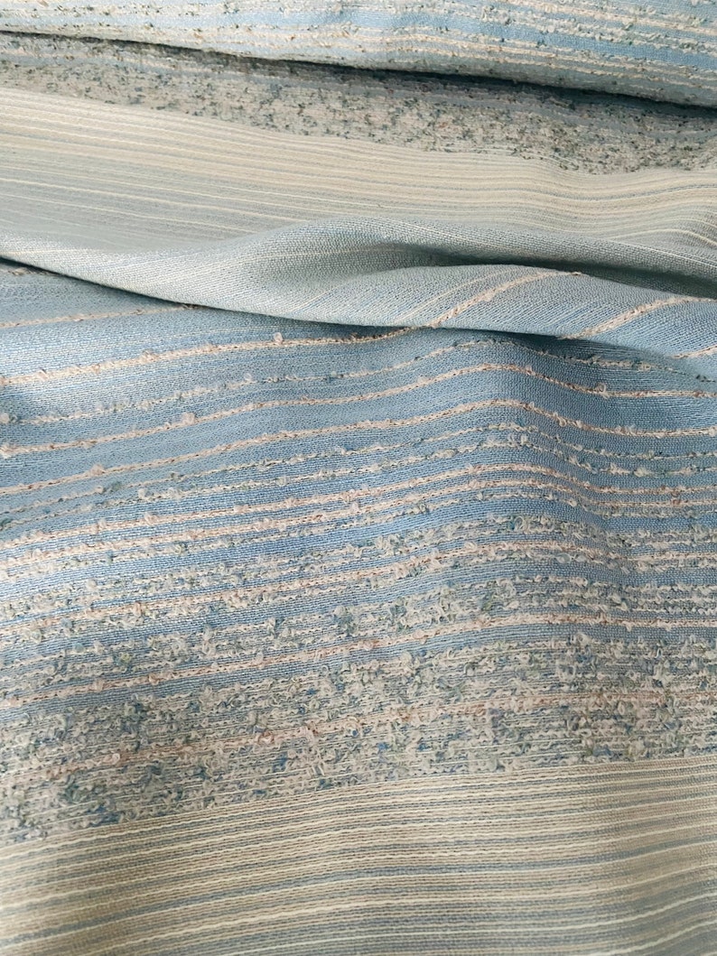 Mid Century Shantung 1960s Pastel Colors Vintage Fabric Curtains New ...