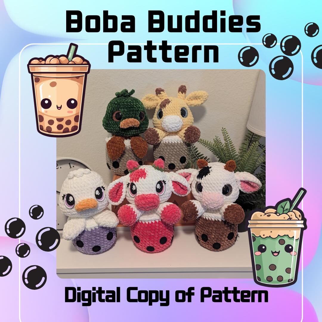 Boba Buddies Pattern - Etsy
