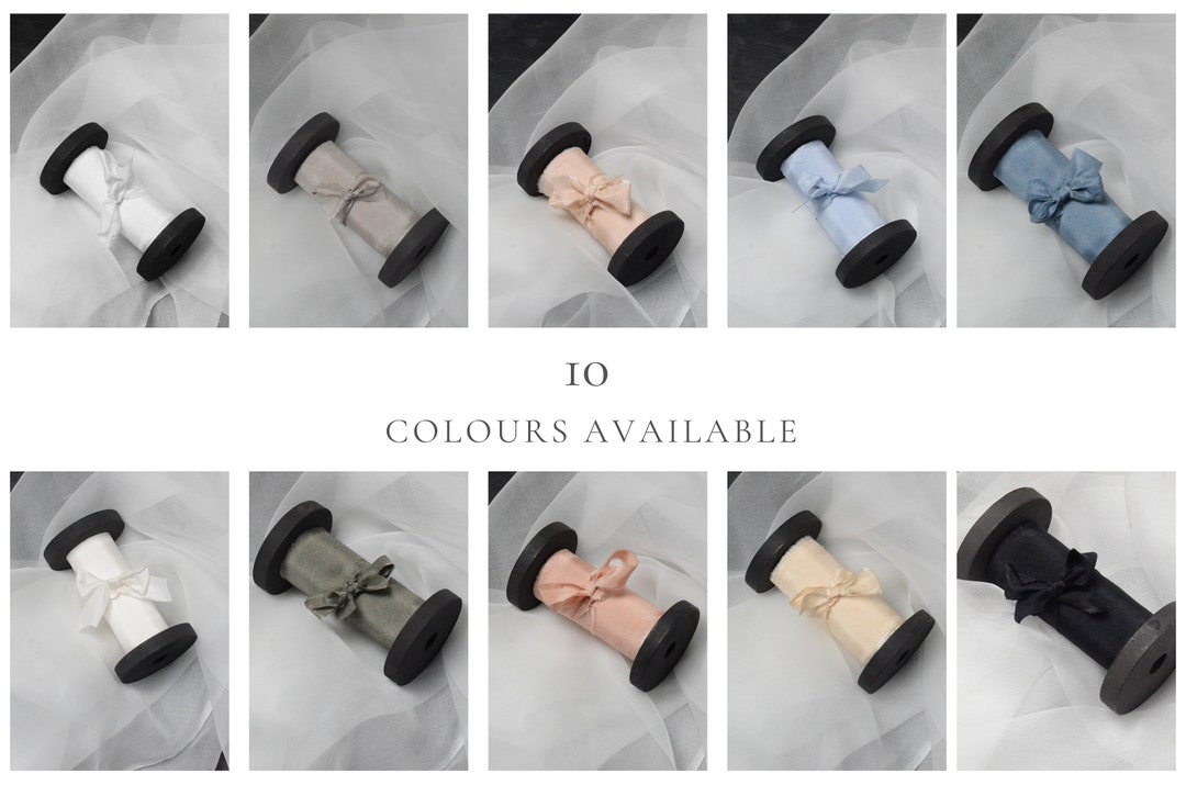 Silk Ribbons, Botanical Plant-dyed by Hand, Habotai Pure Silk, Hand ...