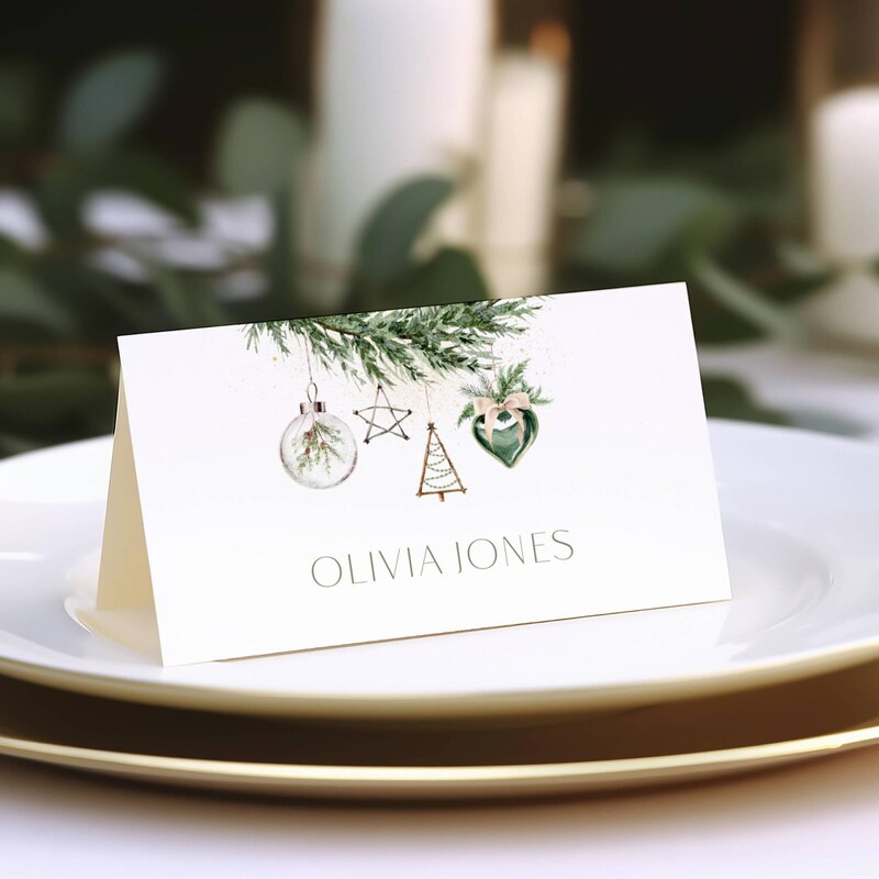 Christmas Placecards - Etsy