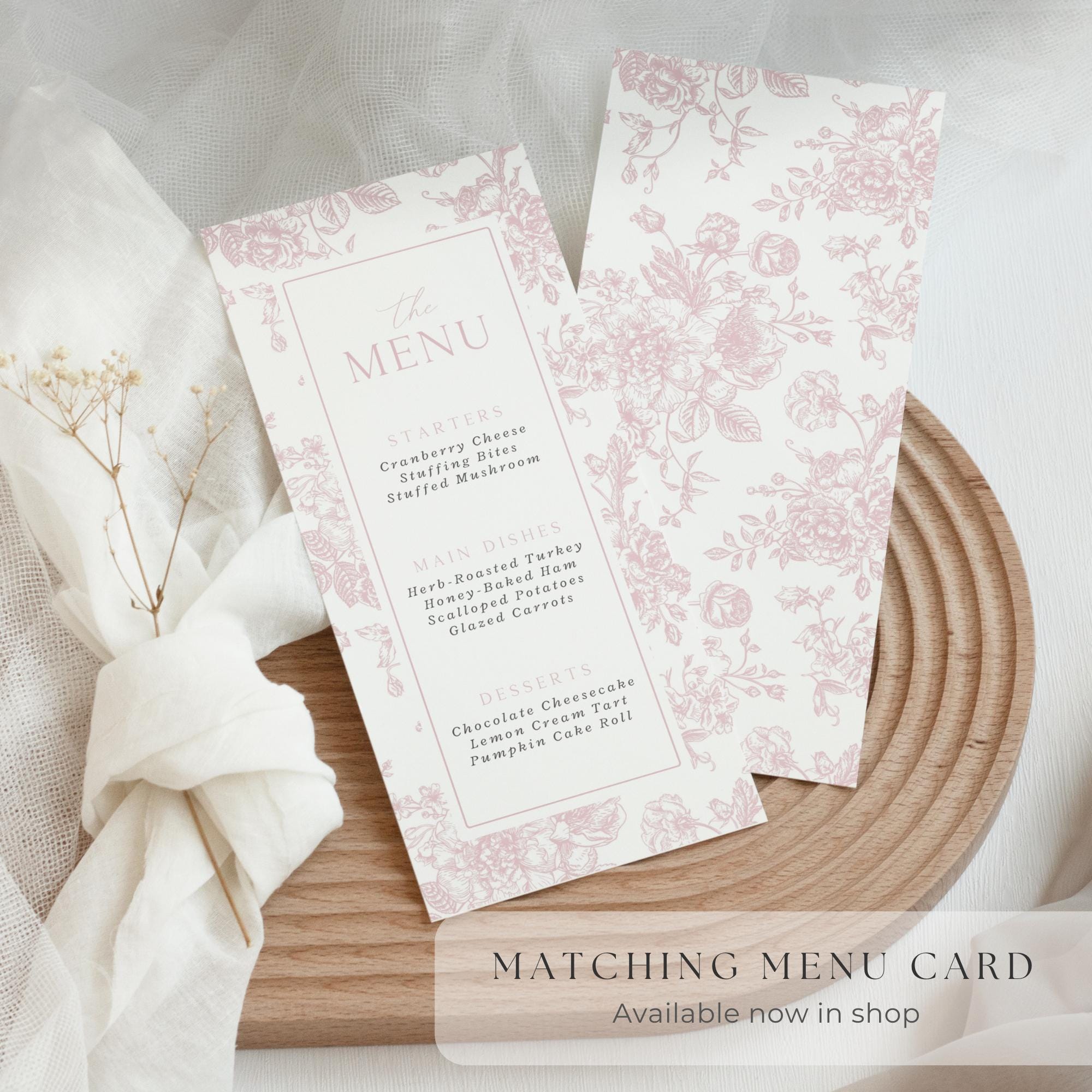 Light Pink Floral Toile Sign Template: Editable Wedding, Shower Decor ...