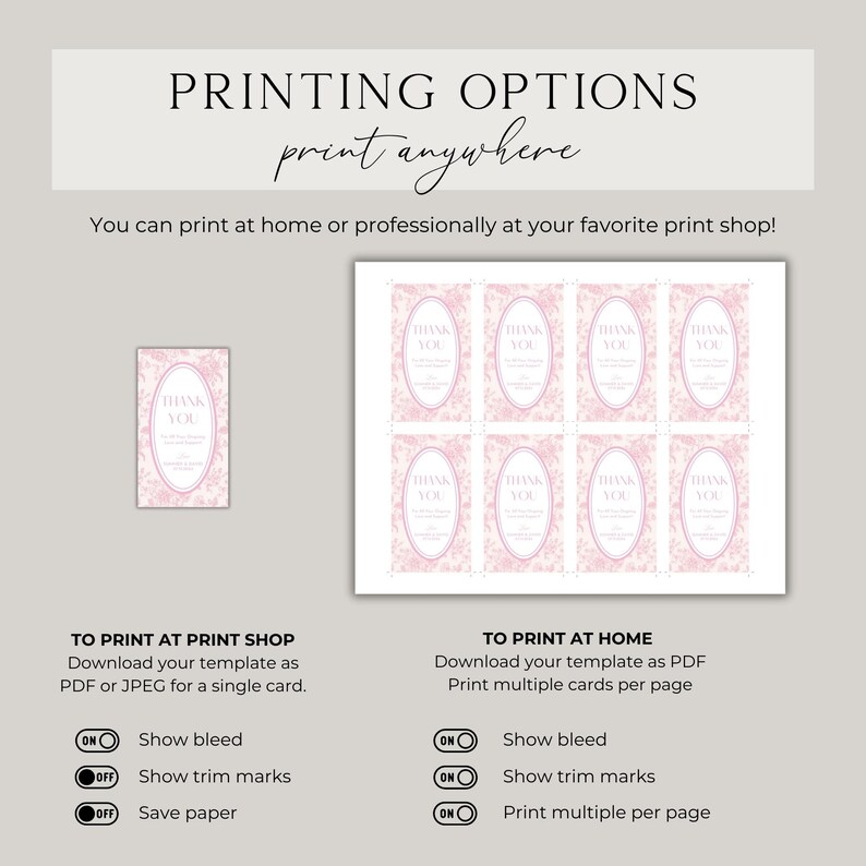 Floral Favor Tags: Light Pink, Editable Canva Template (digital ...