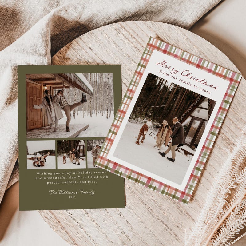 Rustic Holiday Cards - Etsy