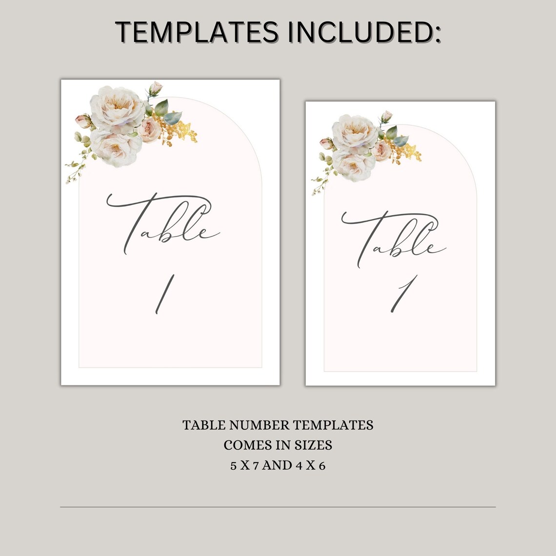 Table Numbers Sign, Bridal Shower Table Numbers, Event Table Numbers ...