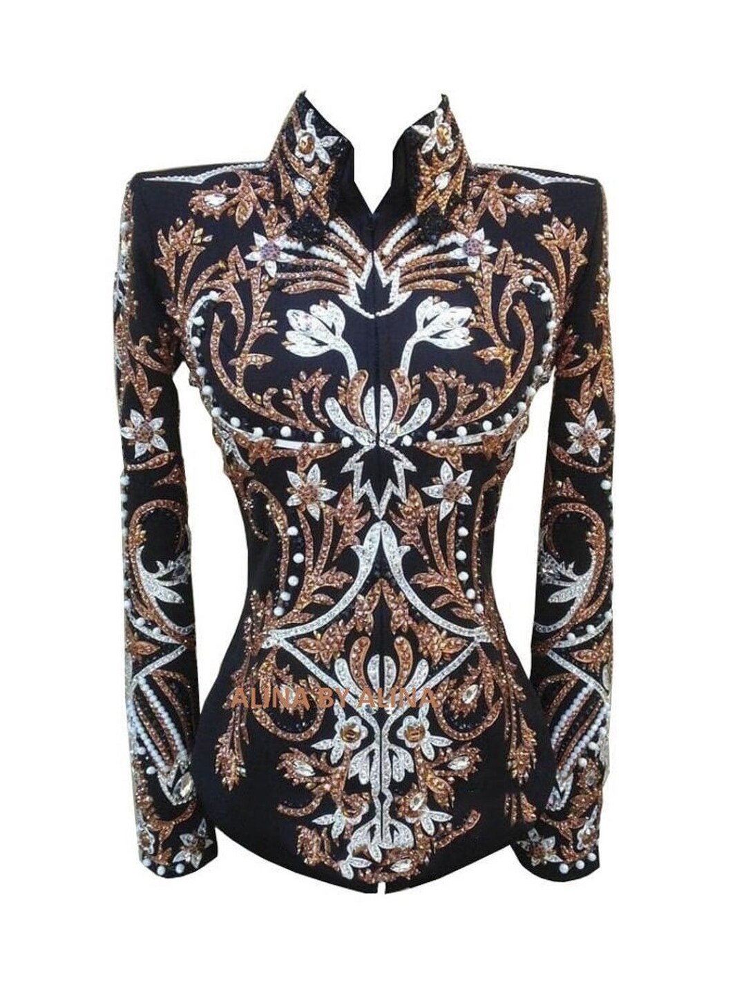 Women Western Show Jacket Made With Glass Stone - Etsy