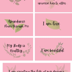 Best Seller Digital Vision Board Affirmation Motivational Printables ...